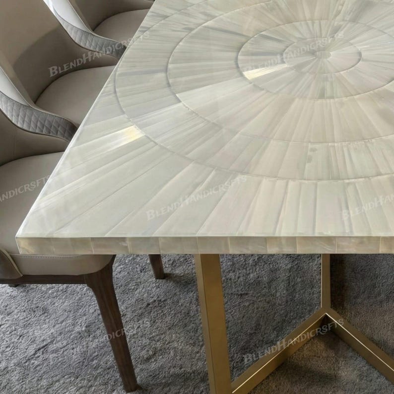 Natural Selenite Crystal Dining Table – Handmade & Made to Order - Etsy