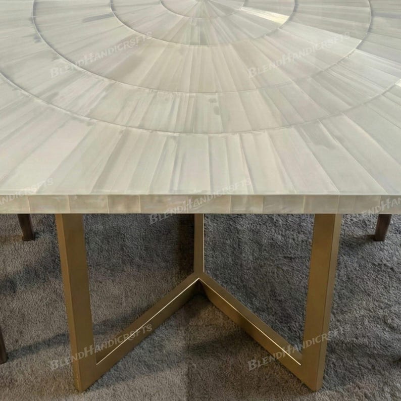 Natural Selenite Crystal Dining Table – Handmade & Made to Order - Etsy
