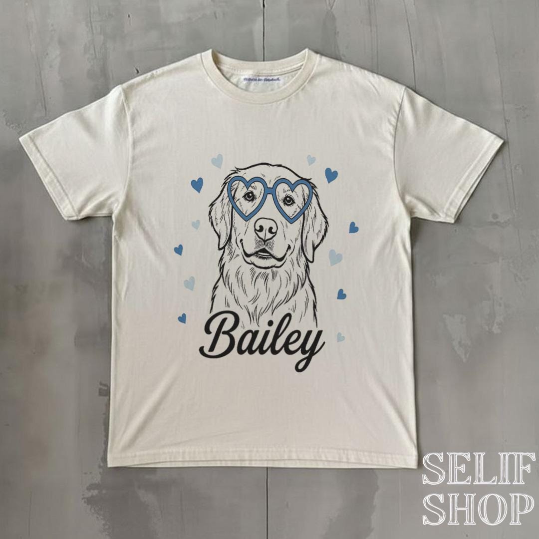 Custom Pet Portrait T-shirt: Line Art Shirts, Personalized Clothing ...
