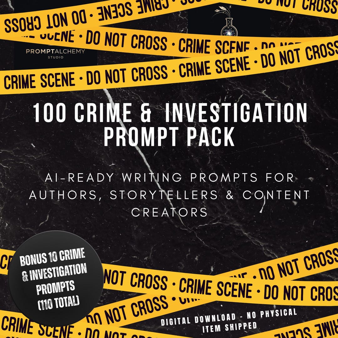 Buy 100 Crime Investigation Writing Prompts Mystery Story Ideas ...