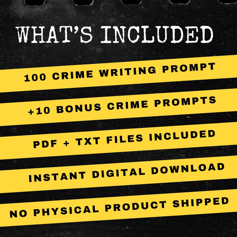 100 Crime Investigation Writing Prompts Mystery Story Ideas Thriller ...