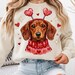 Valentine Dachshund PNG, Cute Dog Valentine Clipart, Love Puppy PNG ...