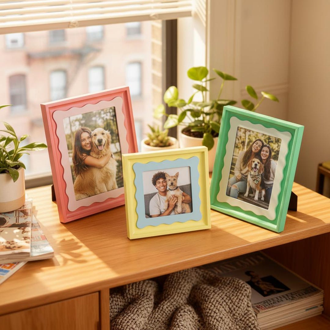 Wavy Scalloped Edge Picture Frames Photo Frames, Multi-size Frame for ...