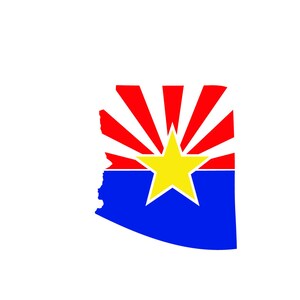 Arizona State Car Sticker, Arizona State Car Decal, Car Decal Arizona ...