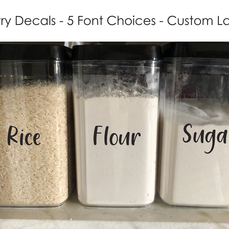 Canister Labels - Etsy
