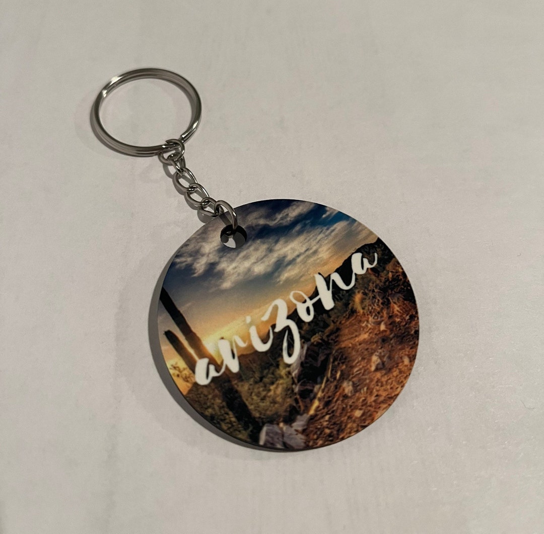 Arizona Keychain, Arizona Sunset, 2 Inch Round Keychain, Arizona Gift ...