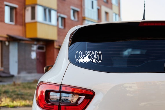 Colorado Car Sticker Colorado Mountain Sticker Window | Etsy