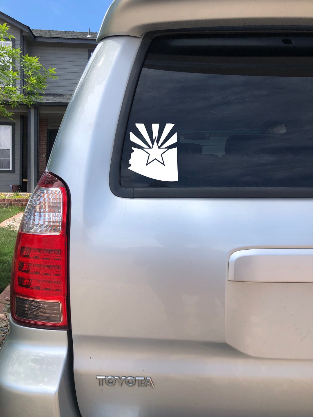 Arizona State Car Sticker White, Arizona Laptop Sticker, Arizona State ...