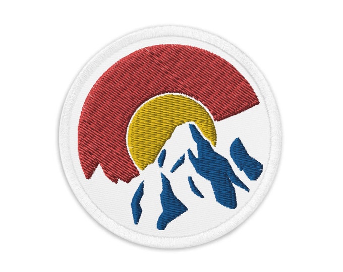 Retro Colorado Mountain Patch - Etsy