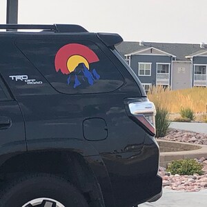 Colorado Mountain Sticker, Multiple Colors, Colorado Sticker, Colorado ...