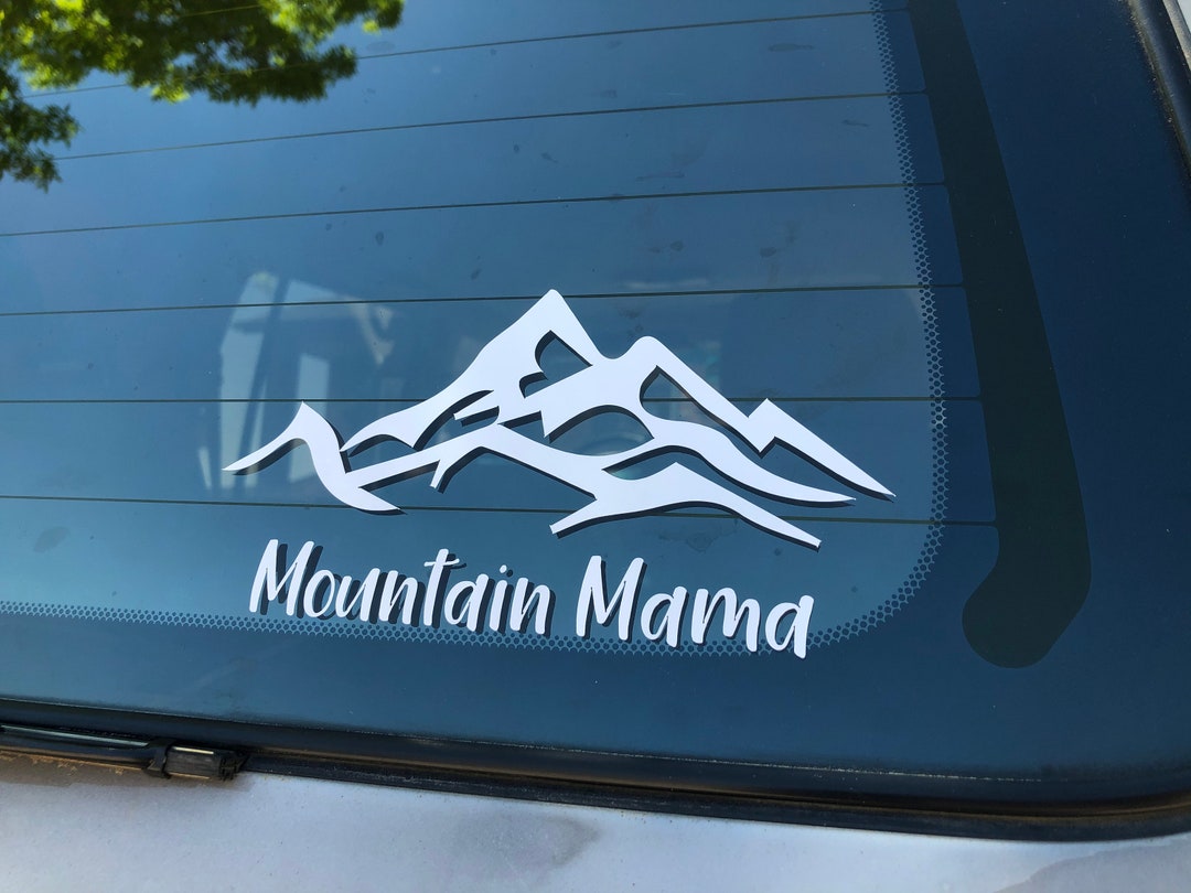 Mountain Mama Sticker, Car Decal, Window Sticker, Mountain Sticker ...