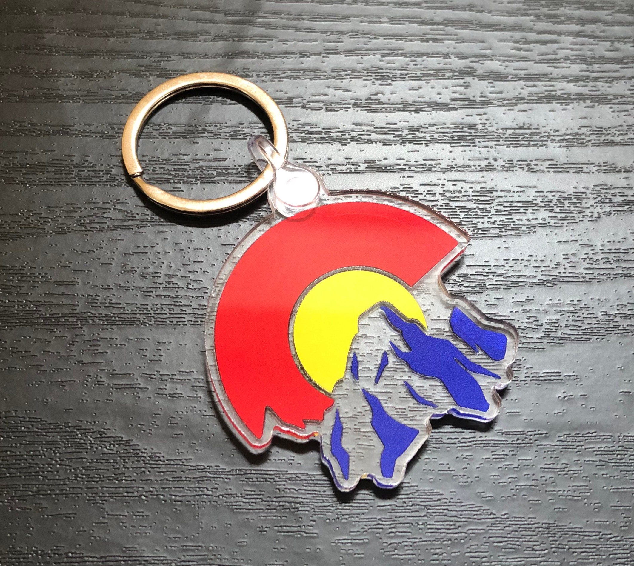 Colorado Keychain Key holder Colorado gift Colorado | Etsy