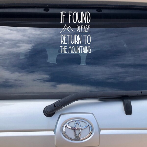If Found Return to Sticker - Etsy
