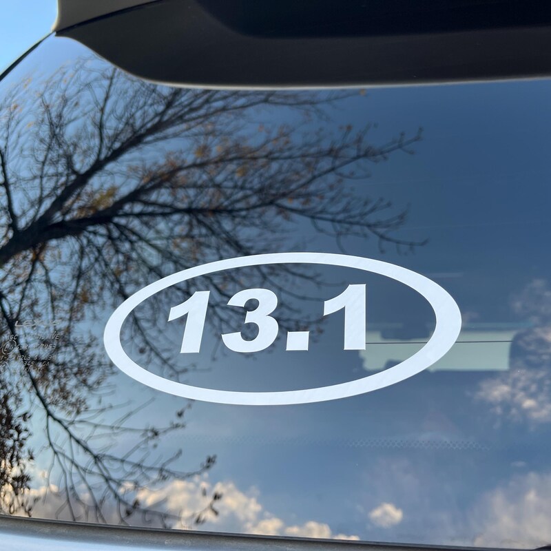 Half Marathon Bumper Sticker - Etsy