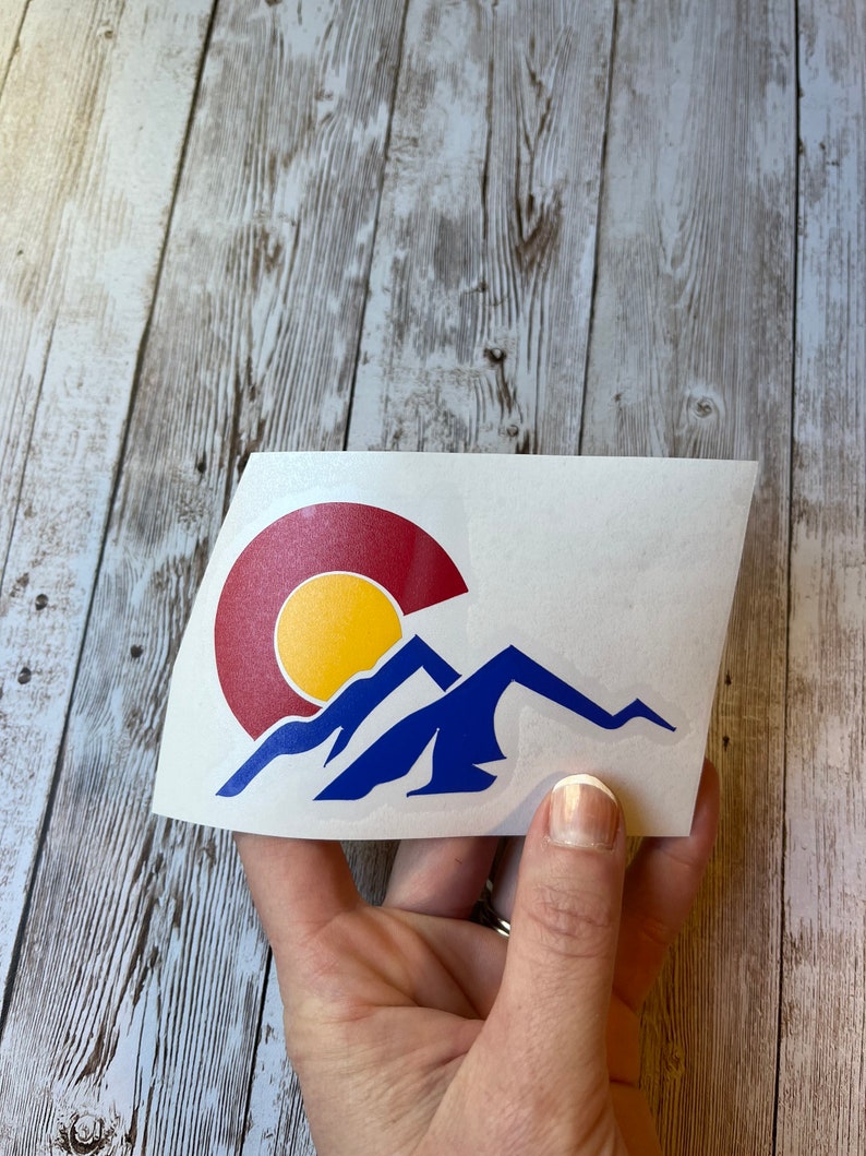 Colorado Sticker, Colorado Mountain Sticker, Colorado Flag Sticker ...