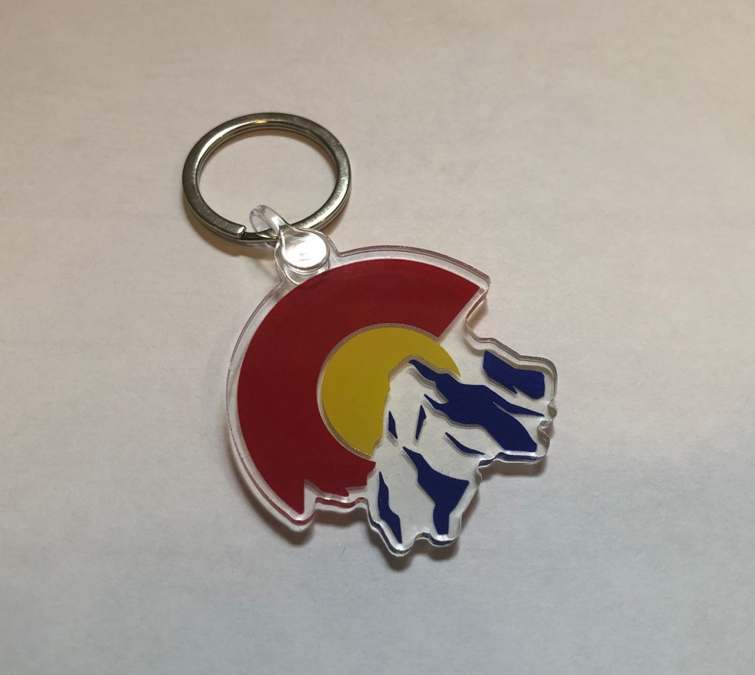 Colorado Keychain, Key Holder, Colorado Gift, Colorado Souvenir ...