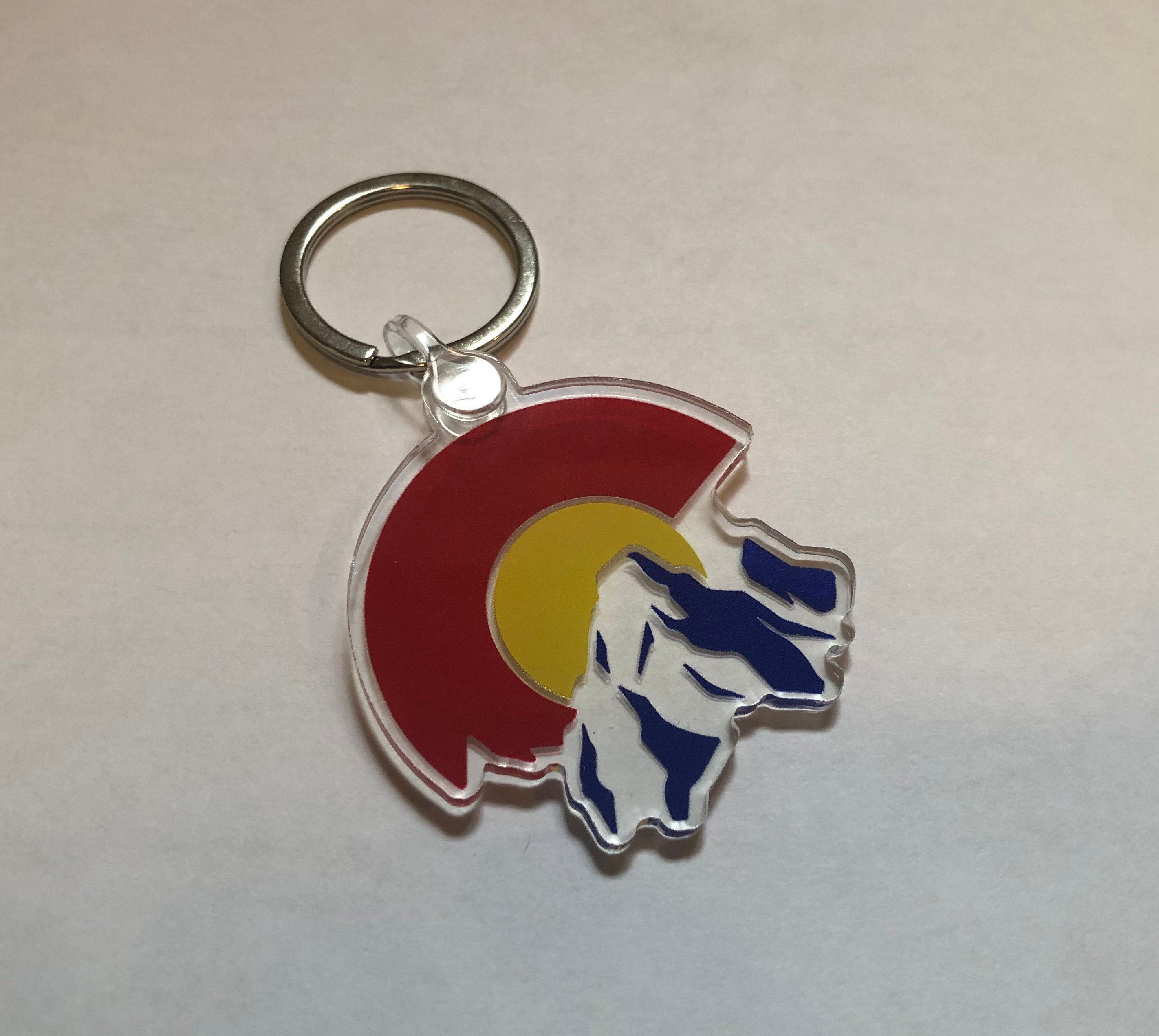 Colorado Keychain, Key Holder, Colorado Gift, Colorado Souvenir ...