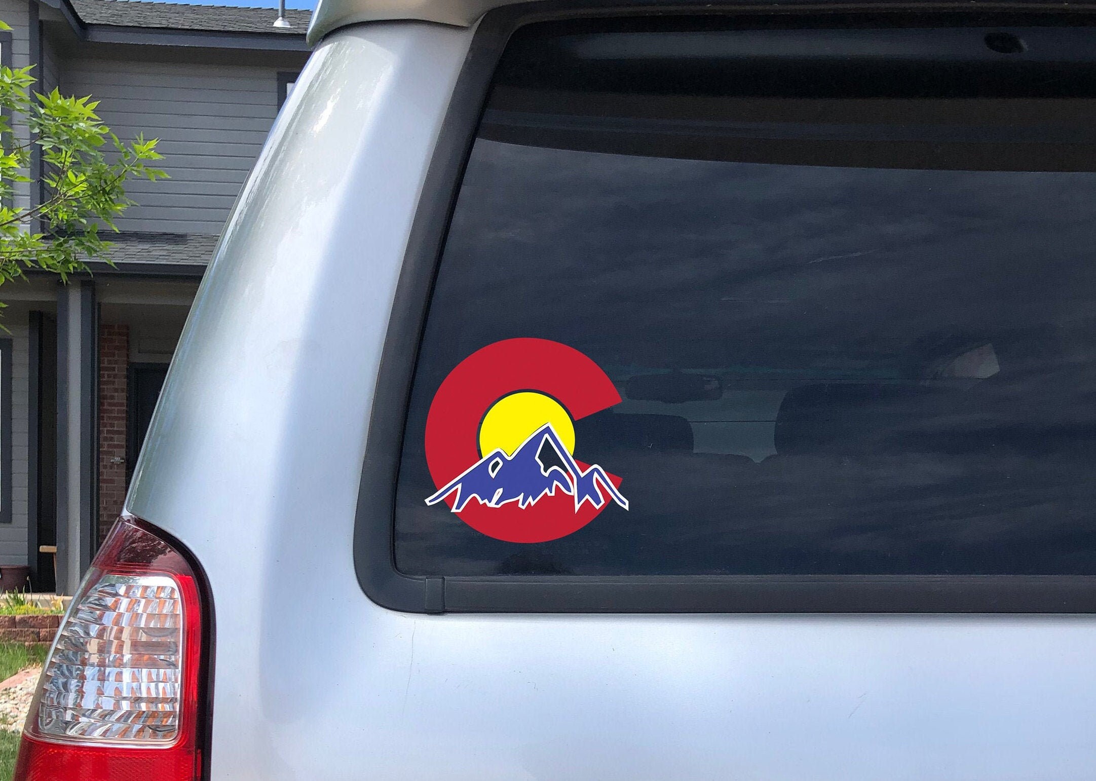 Colorado Mountain Sticker Colorado Flag Sticker Colorado | Etsy