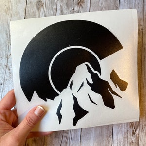 Colorado Mountain Sticker, Multiple Colors, Colorado Sticker, Colorado ...