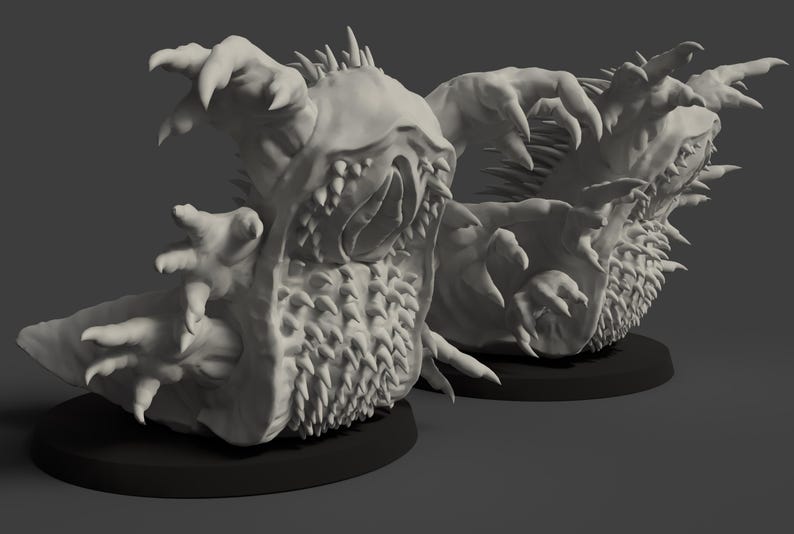 Plague Slugs! 2 Model Unit - Fantasy Cult Miniatures / Proxy / 28mm ...