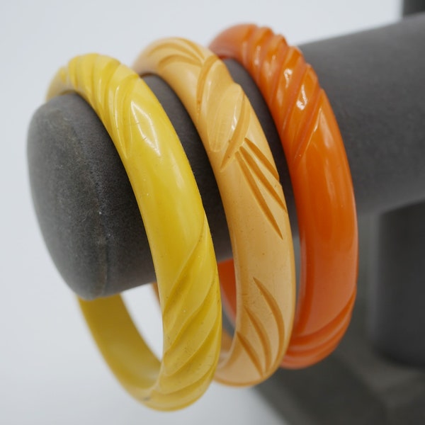 Bakelite Carved Bracelet - Etsy