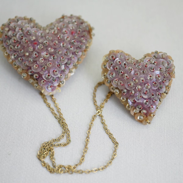 Felted Heart Pin - Etsy