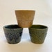 Vintage Lang Pottery Co. Small Plant Pot Set of Three - Etsy
