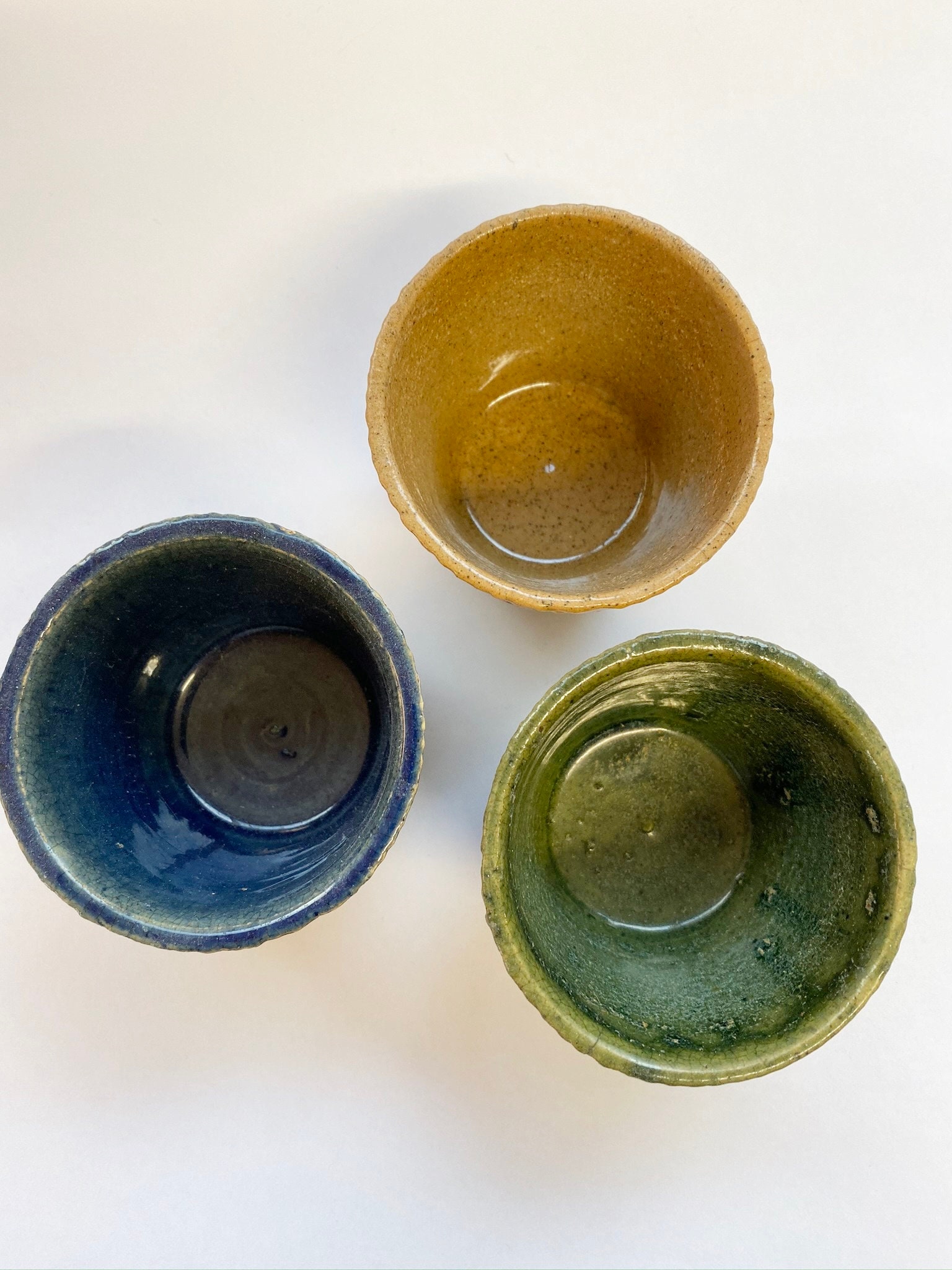 Vintage Lang Pottery Co. Small Plant Pot Set of Three - Etsy