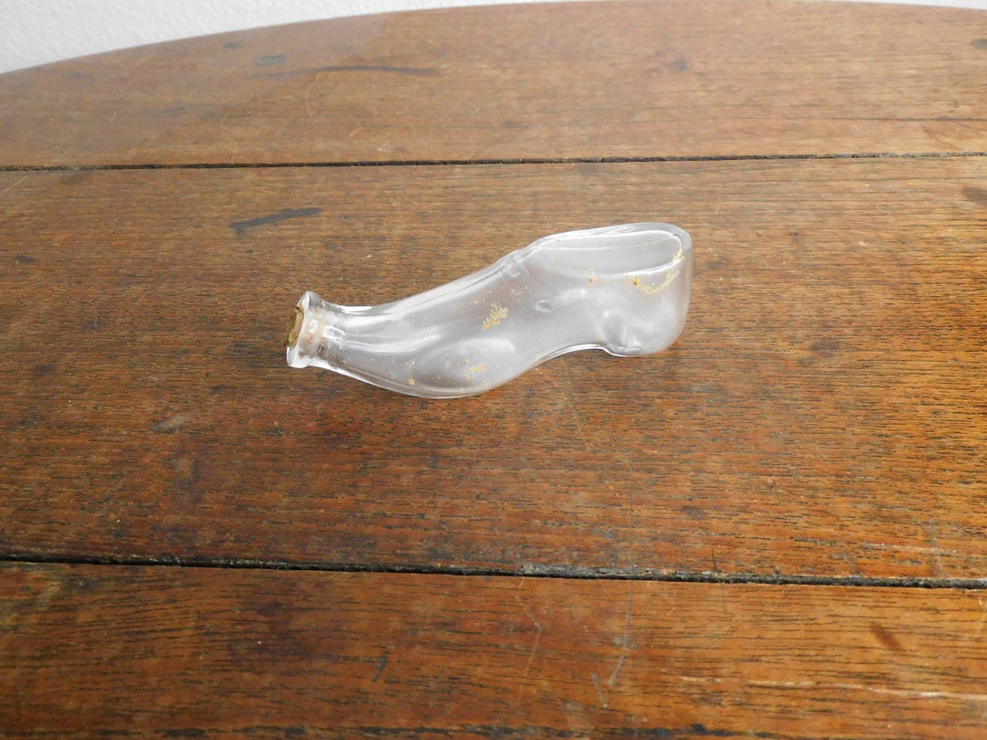 Antique Bottle Shoe Shaped Bottle With Cork Small Shoe Bottle - Etsy