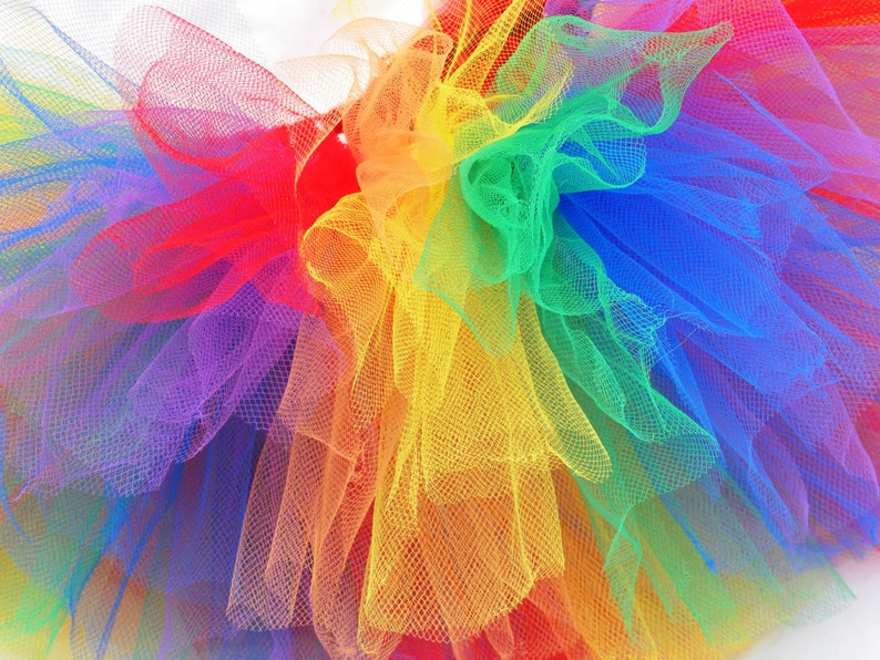 Rainbow Tutu: Primary Rainbow Colors red Orange Yellow - Etsy