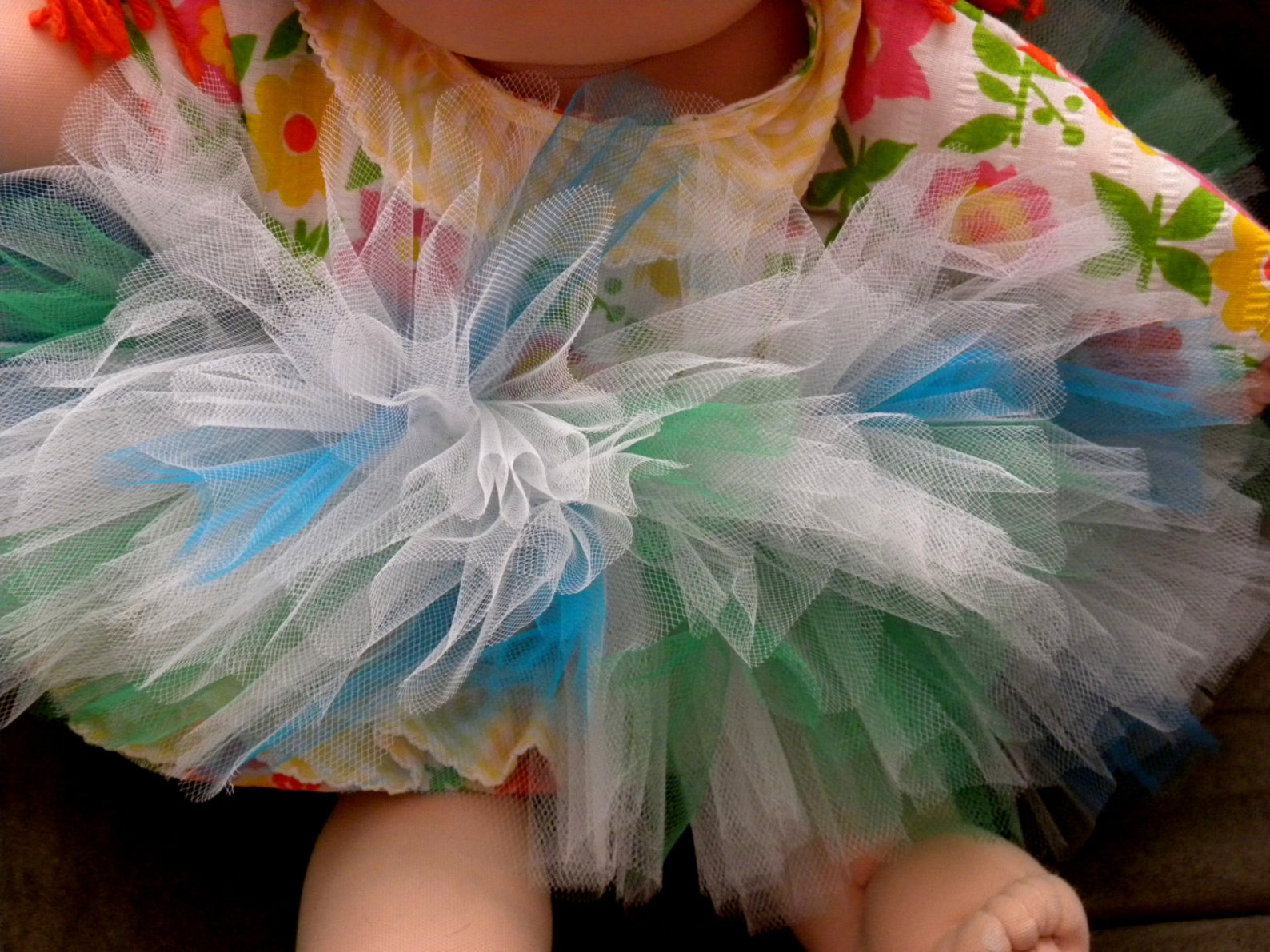 Doll Tutu: Turquoise Blue Green & White Cabbage Patch Doll | Etsy