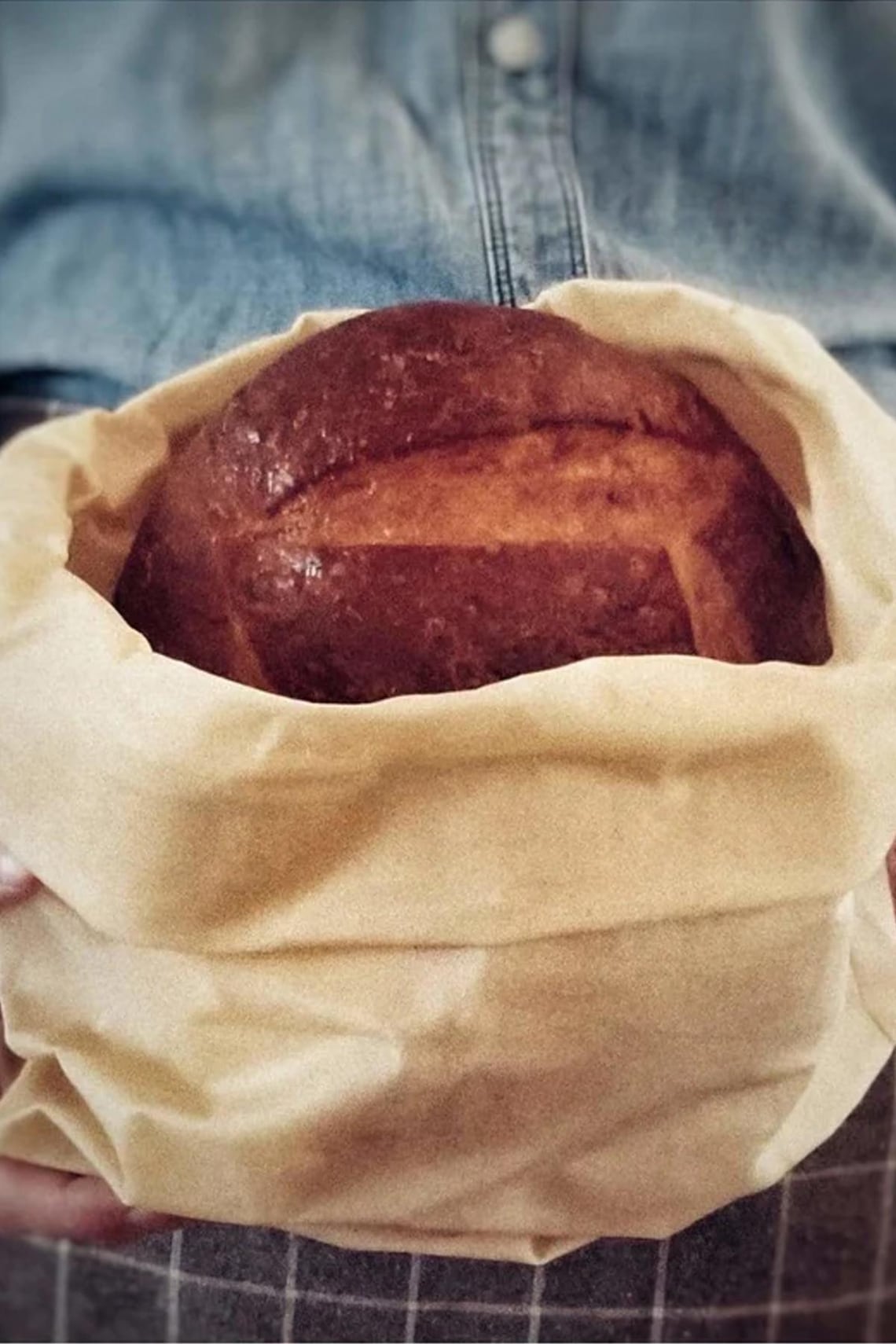 Saco para guardar pão feito à mão com cera de abelha – Algodão natural ...