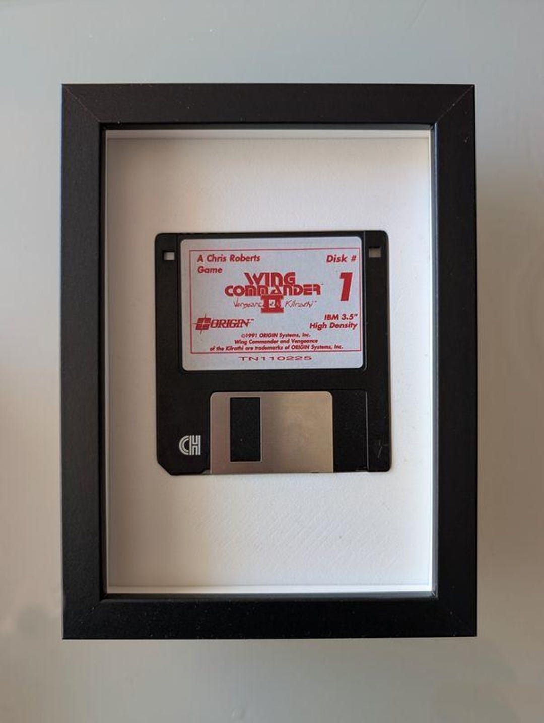 Floppy Disk Frame - Wing Commander II - 1991 - Framed Foppy - Etsy