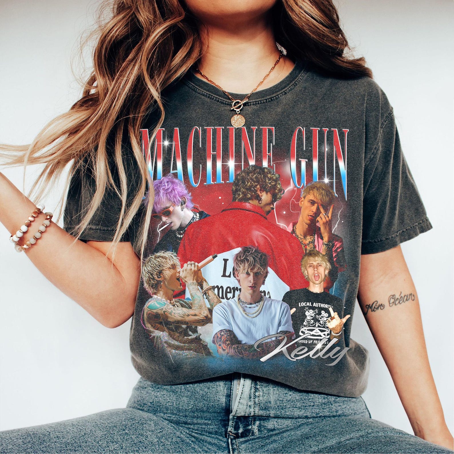 Vintage Machine Gun Kelly Shirt, Vintage 90s Rapper Shirt, MGK Shirt ...