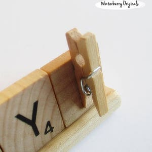 FAMILY Photo Sign Scrabble Shelf or Desk Sign With Clip to Add Photo Co ...