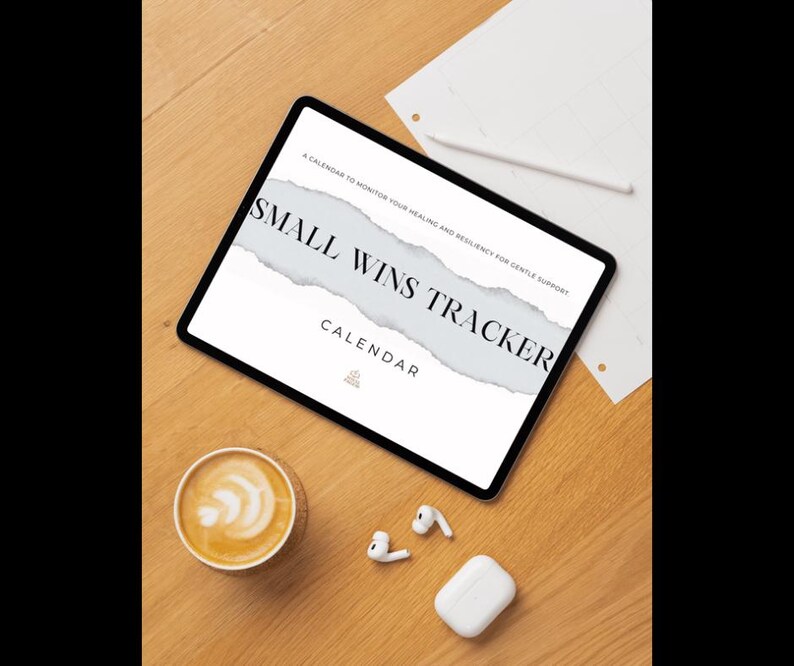 Small Wins Tracker Calendar | Printable Self Care Planner | Monthly ...