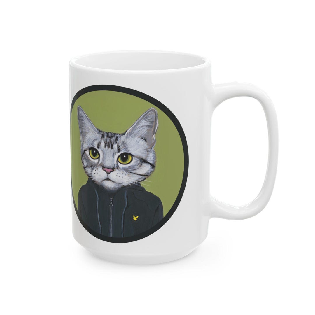Ceramic Mug, Cats in Clothes Coffee Mug Oversized, Cute Cat Lover Gift ...