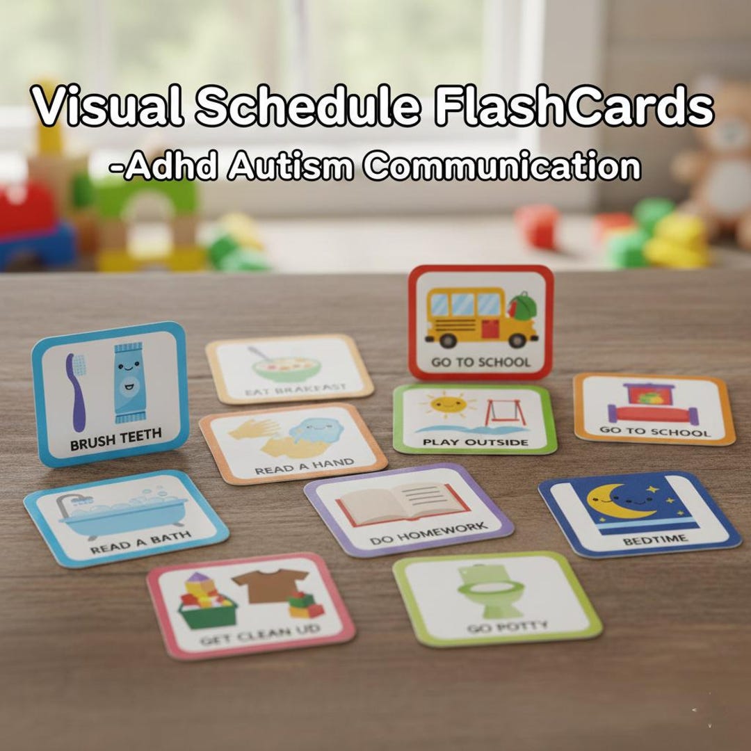 Visual Cue Cards for Autistic Kids | Printable - Etsy