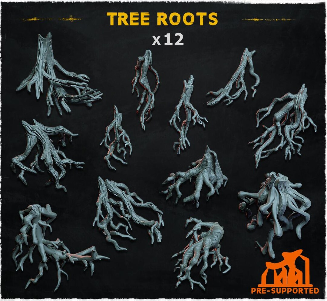 12x Tree Roots Basing Bits | Warhammer Aos Dnd Mordheim Sylvaneth ...