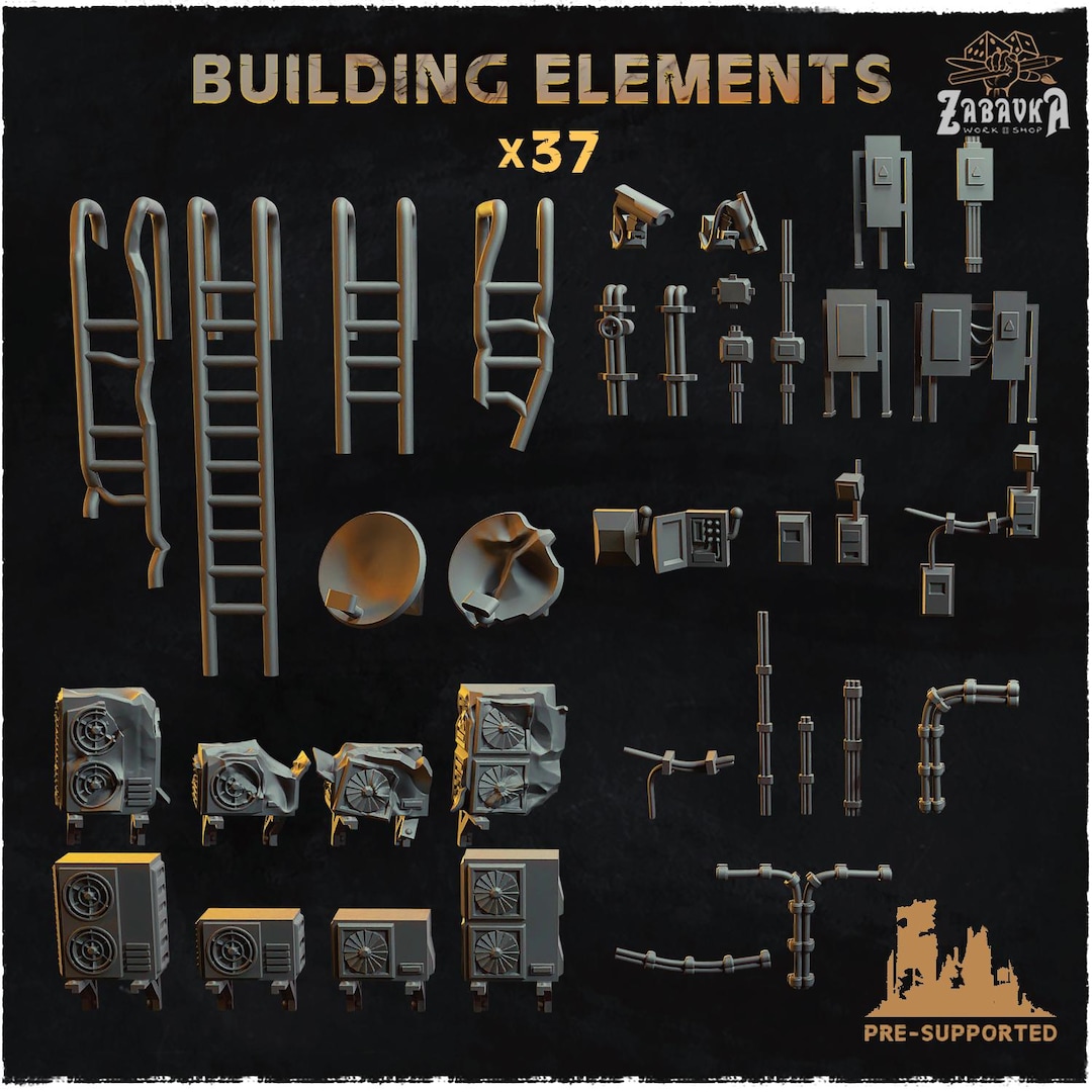 37x Building Elements Basing Bits Marvel Crisis Protocol Fallout ...