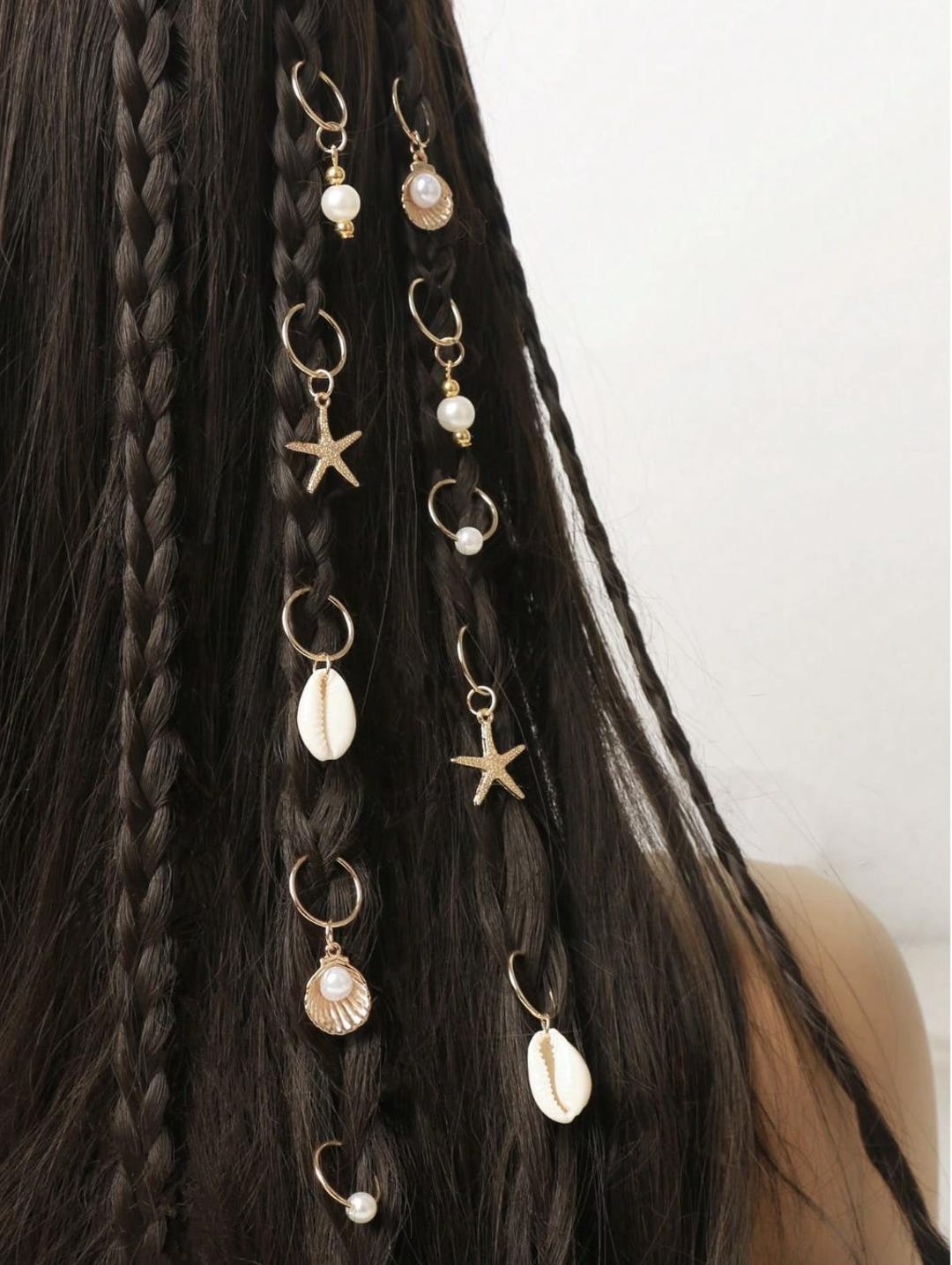 10pcs Women’s Braid Hair Beach Decor Clips, Ocean Hair Accessories ...