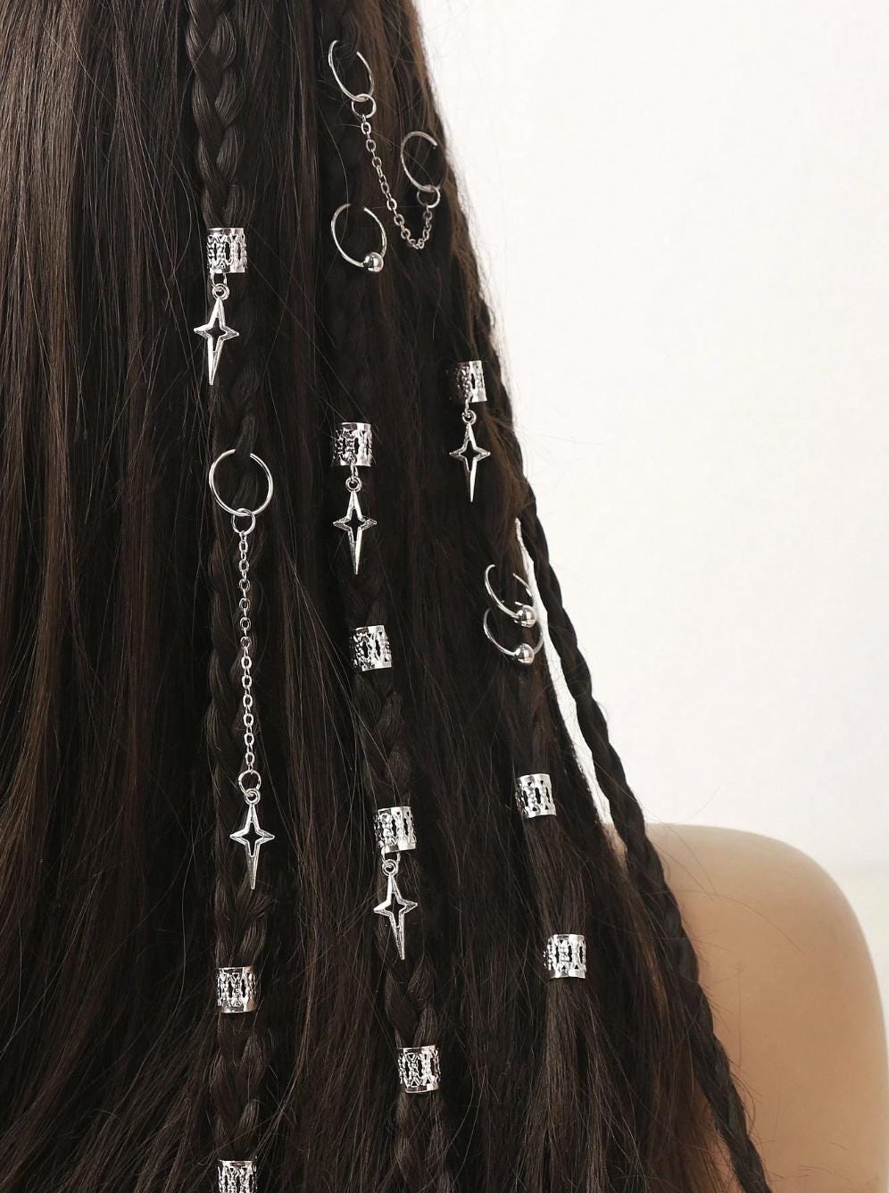 Set of 30 Hair Accessories, Ring Set, Gold/silver Hair Accessories ...