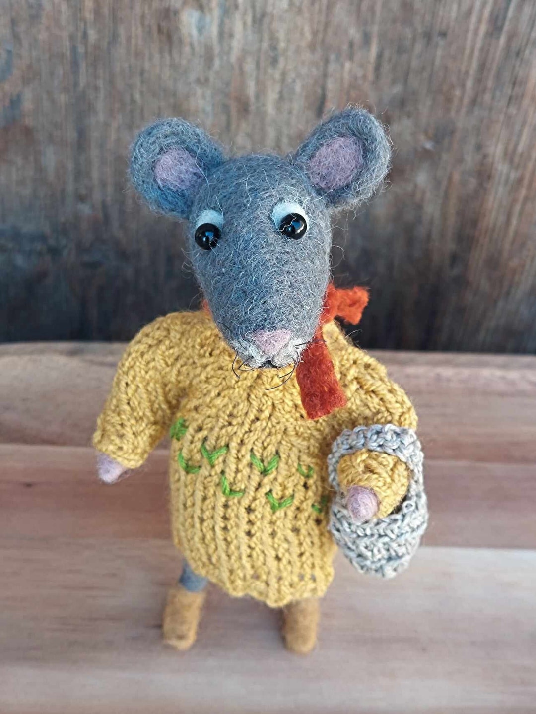 Cute Mouse Figurine, Needle Felted Mouse, Dressed Mouse, Little Mice ...