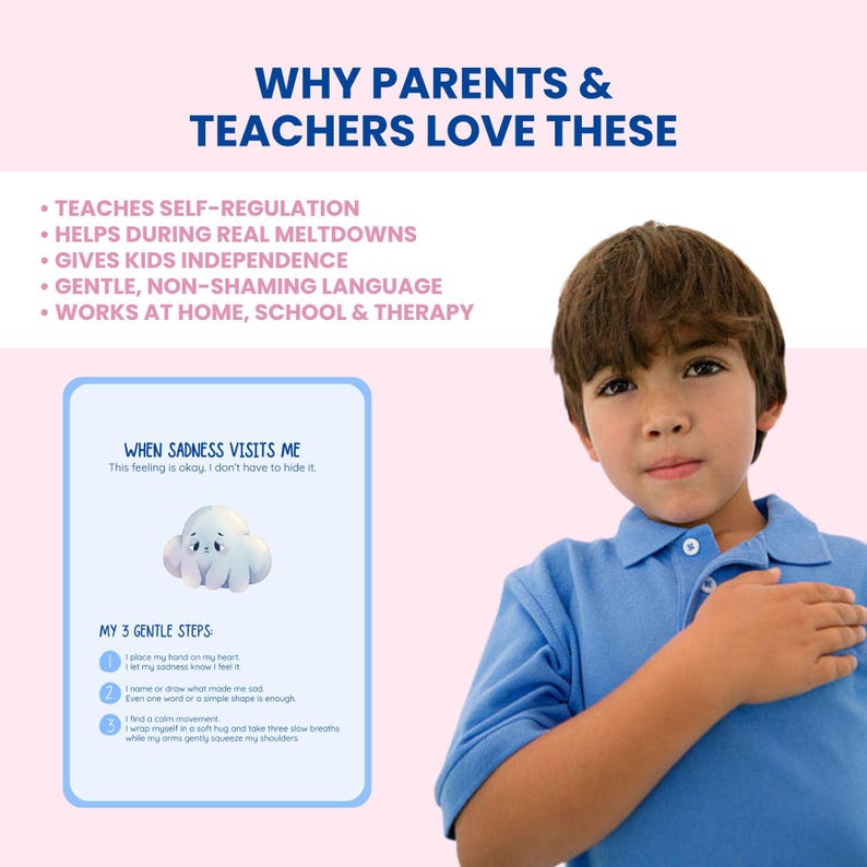 Calm Down Corner Printables for Kids, Emotional Regulation Posters ...