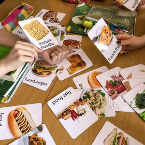 172 Food Vocabulary Flashcards. Signed and Unsigned. Printable PDF. - Etsy