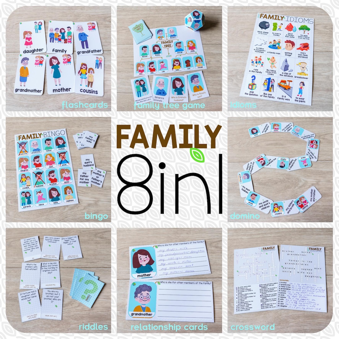 Family Bundle 8-in-1. Printable PDF. - Etsy