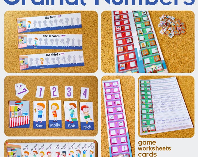 Ordinal Numbers Bundle 5-in-1. Printable PDF. - Etsy