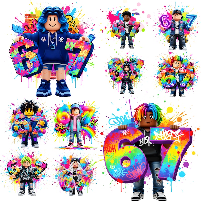 Roblox Six Seven Png - Etsy UK