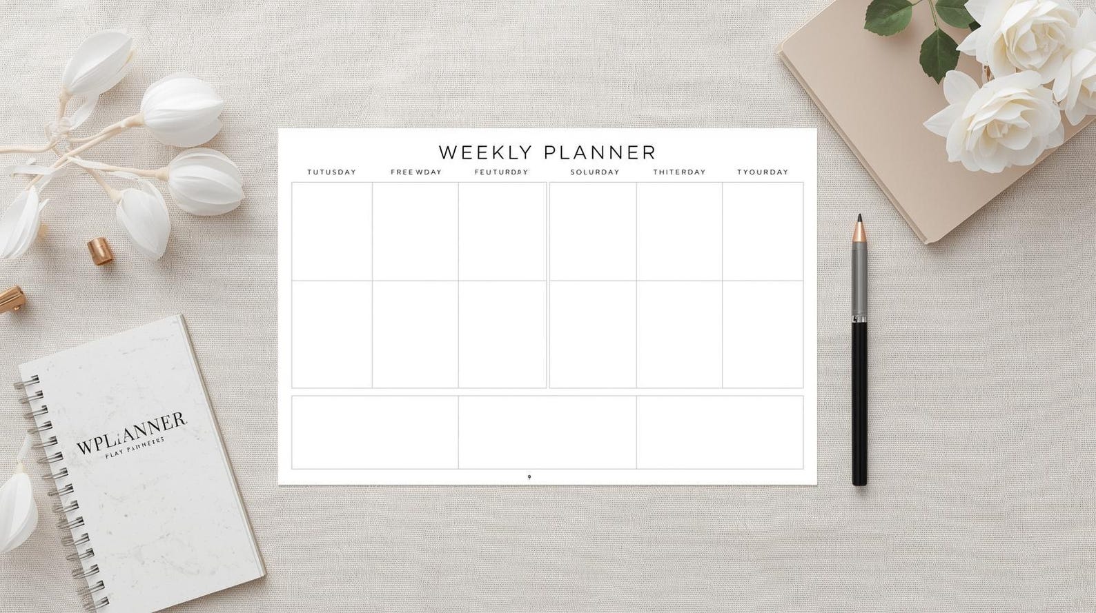 Weekly Planner Printable PDF | Minimal Weekly Planner | Weekly Schedule ...