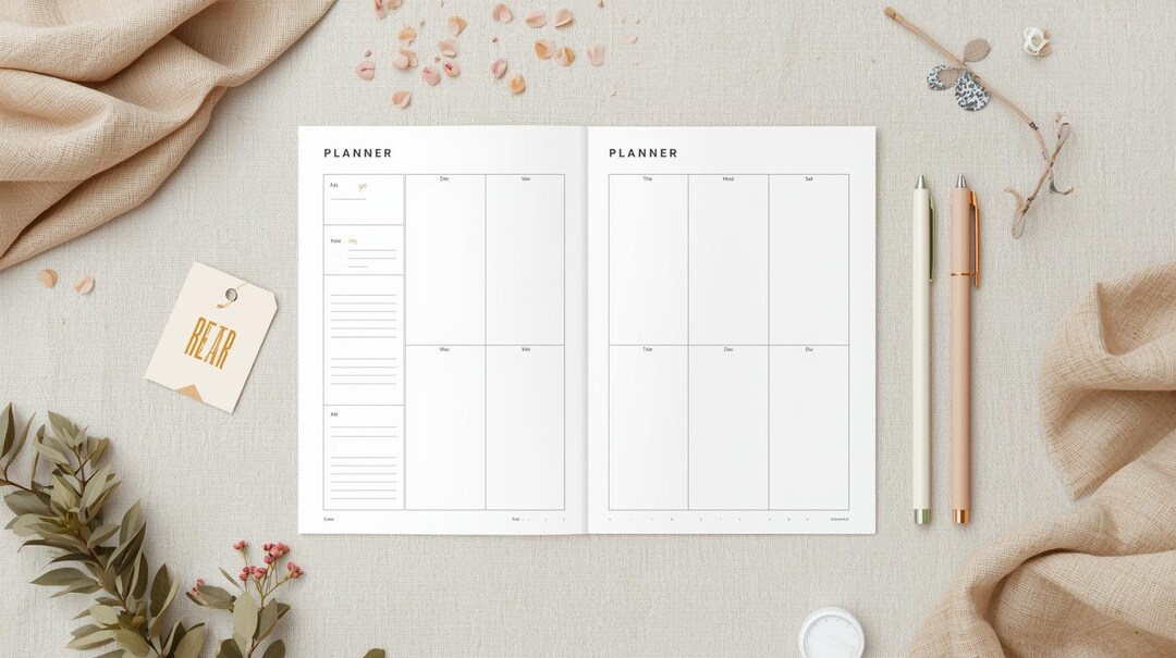 Weekly Planner Printable PDF | Minimal Weekly Planner | Weekly Schedule ...
